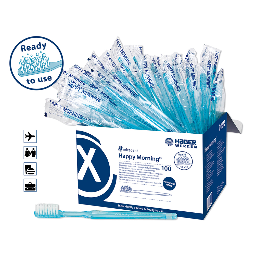 Happy Morning Einmalzahnbürsten | Zahnreinigung | Prophylaxe | Praxis ...